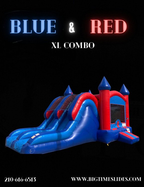 Blue/Red XL Combo - Big Time Slides Stockdale TX