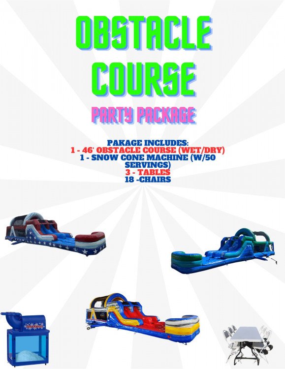 Party Packages - Big Time Slides Stockdale TX